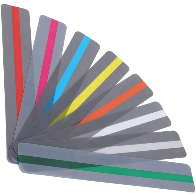 12 Pieces Bookmarks, Colored Overlays Reading Strips, Guided Highlight ...