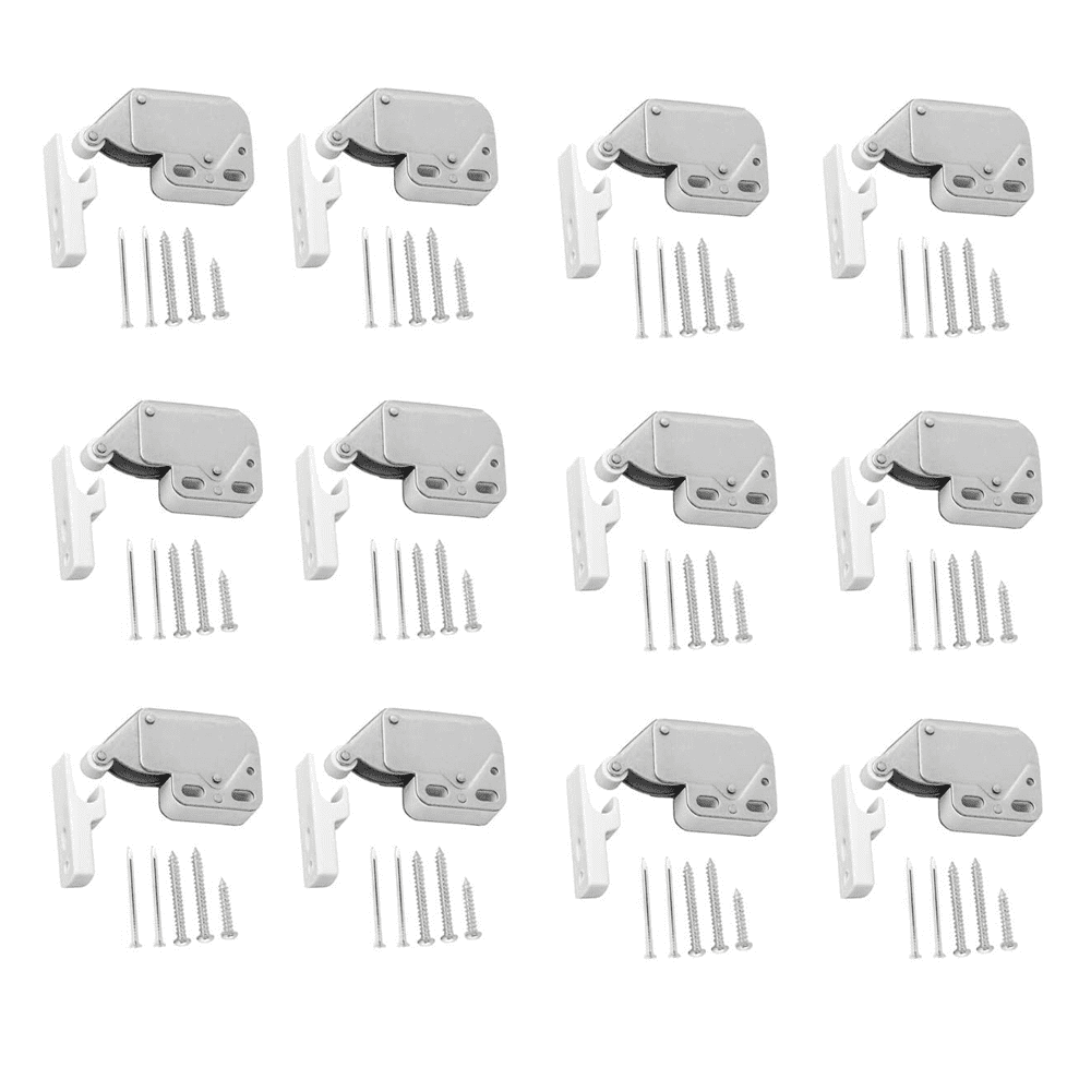 12 Pieces Cabinet Door Spring Catch, Spring Catch Door Catch Mini Latch ...