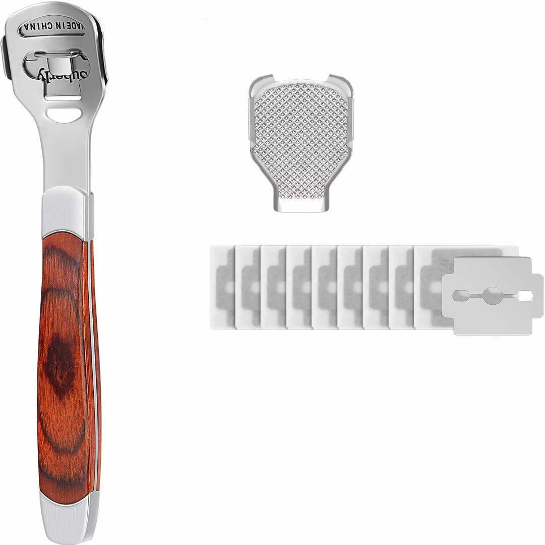 12 Pieces Callus Shaver Set, 10 Replacement Slices Blades 1 Stainless ...