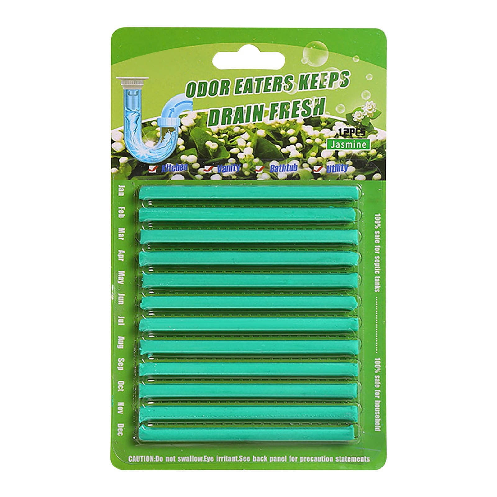 12 Pieces Drain Cleaner & Deodorizer FRESH SCENT Sticks - Strong ...