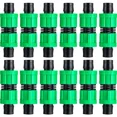12 Pieces Drip Irrigation Coupling, 5/8 Inch Universal Connector Drip ...