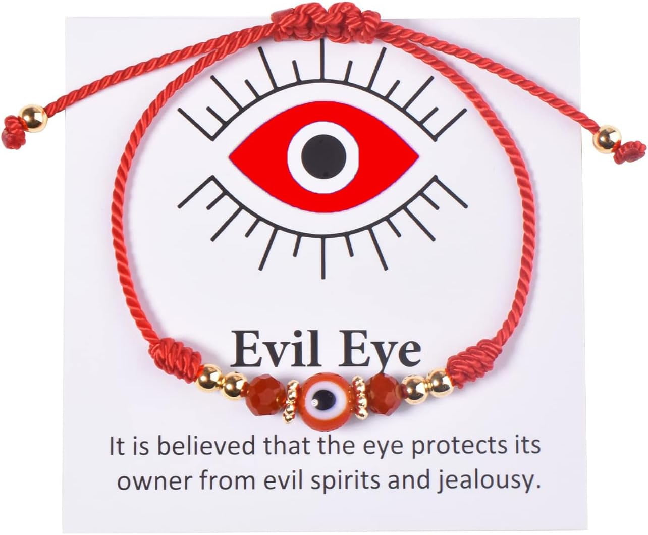 12 Pieces Evil Eye Bracelets Mal De Ojo Bracelets Lucky Red String ...