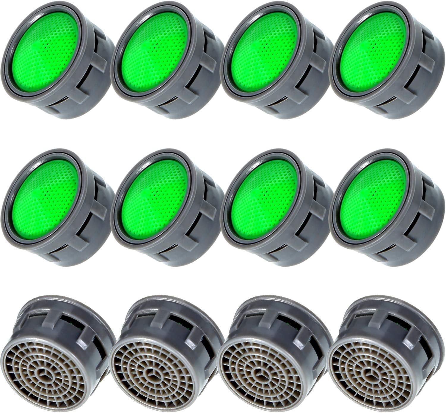 12 Pieces Faucet Aerators Water Tap Aerators Faucet Flow Restrictor ...