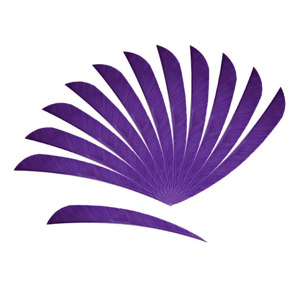 12 Pieces Feather Fletching Right Wing Fletches 4 inch - Walmart.com