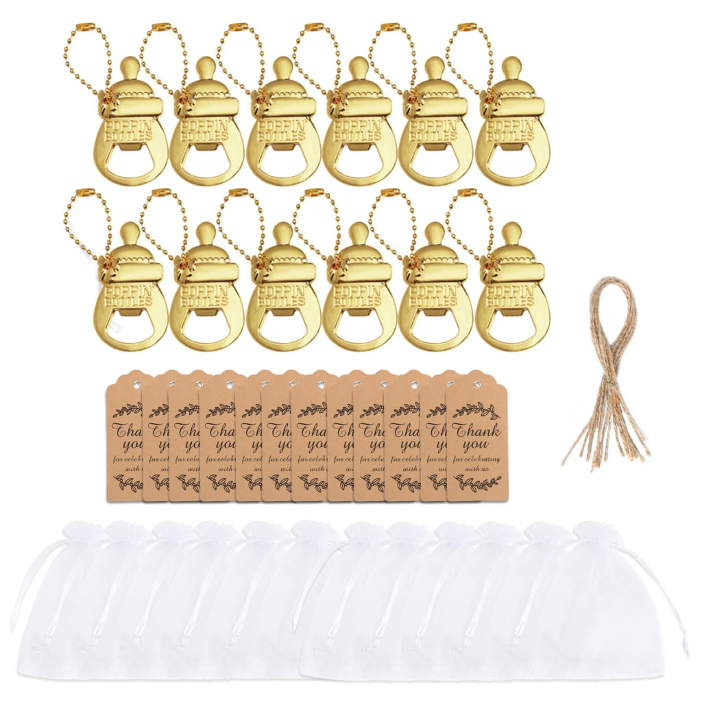 12 Pieces Feeder Keychains Bottle Openers for Baby Showers Souvenirs ...
