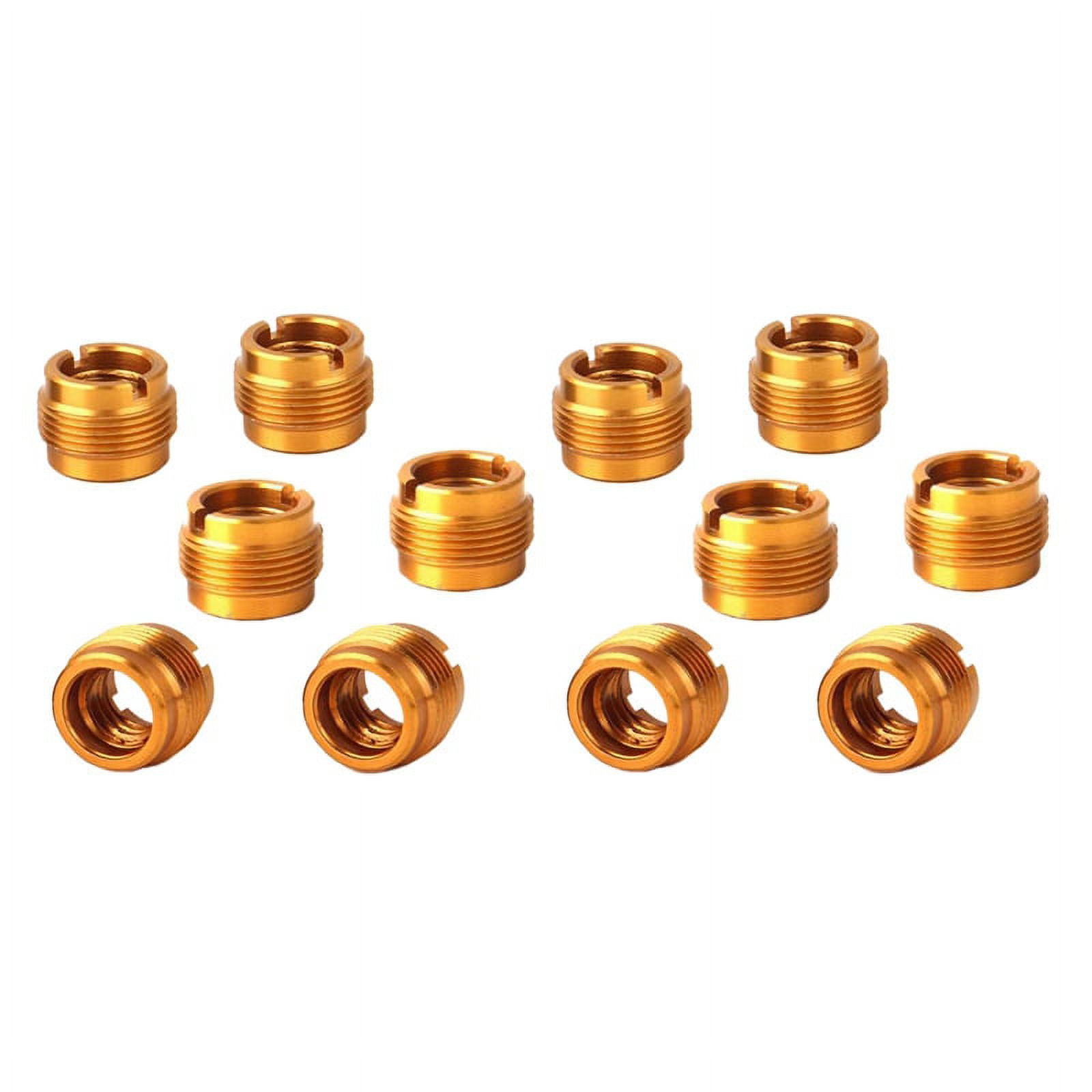 12 Pieces Female Threaded Nut Screw Adapters Microphone Clip Holder Nut ...