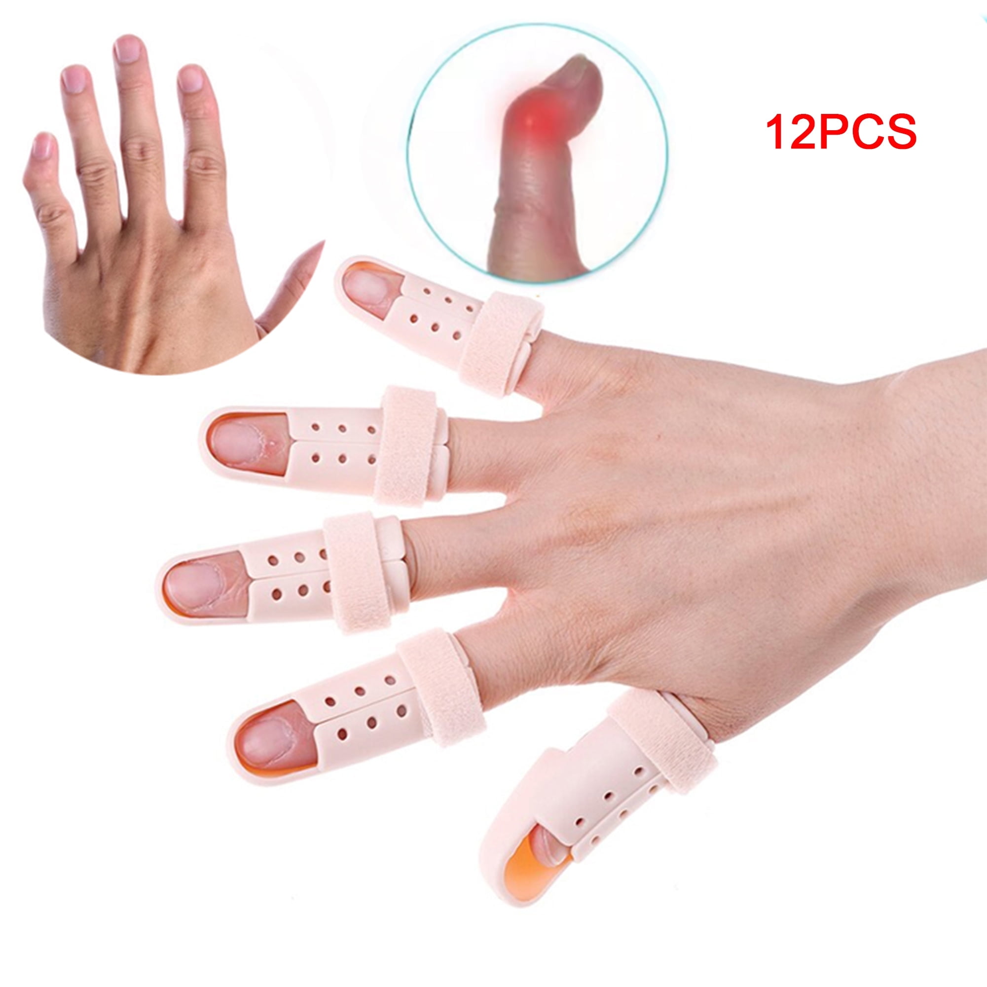 12 Pieces Finger Splint Mallet Finger Support Finger Splint Brace ...