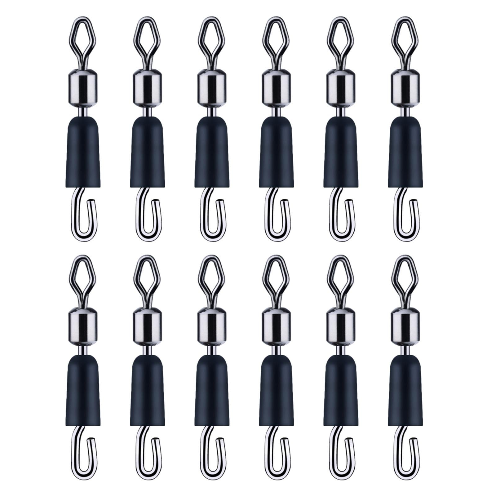 12 Pieces Fishing Swivels Ball Bea Swivels Fishing Hook Connectors Fast ...