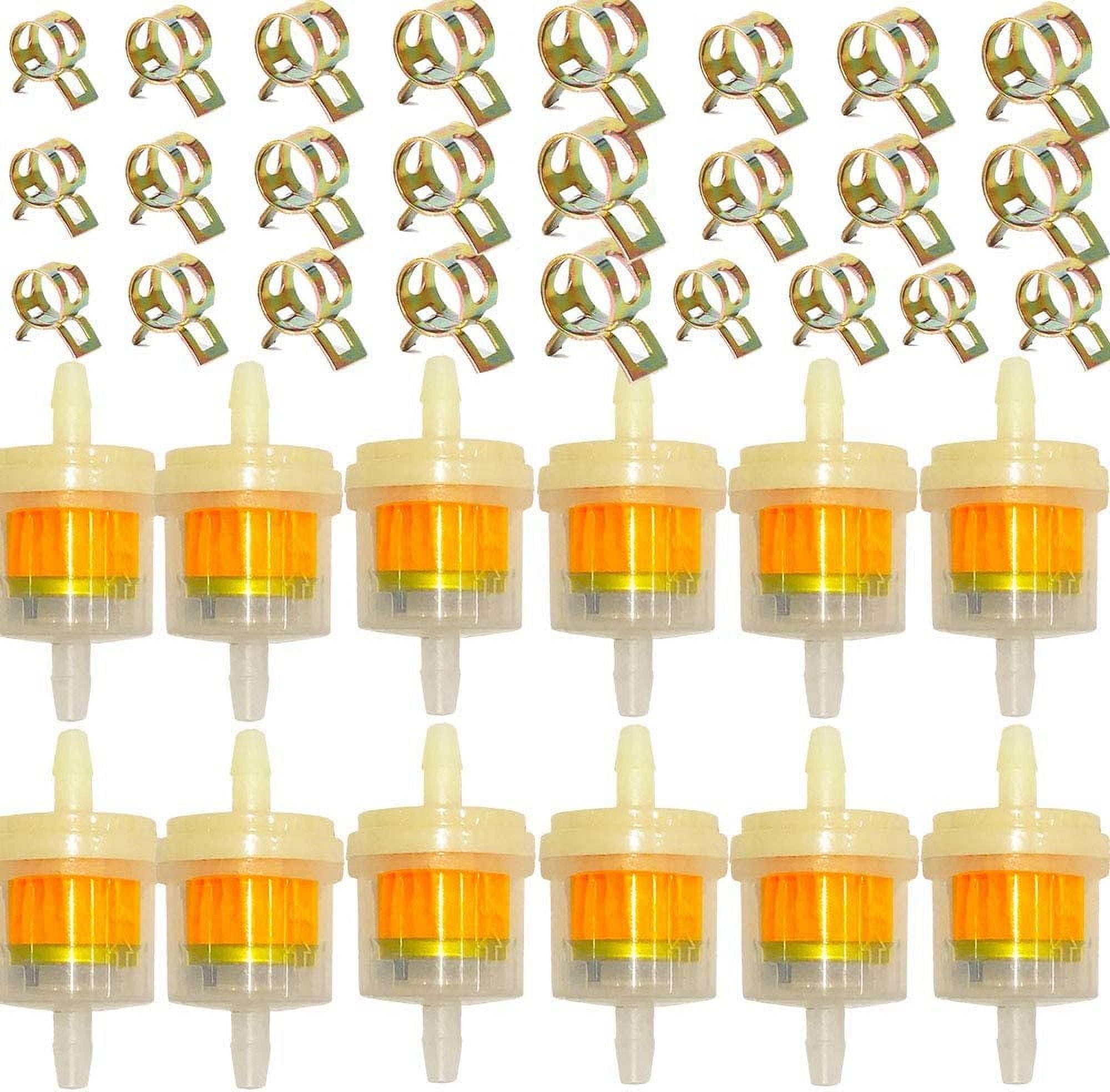 12 Pieces Gasoline Filter, Motorcycle Fuel Filter, with 25 Pieces with ...