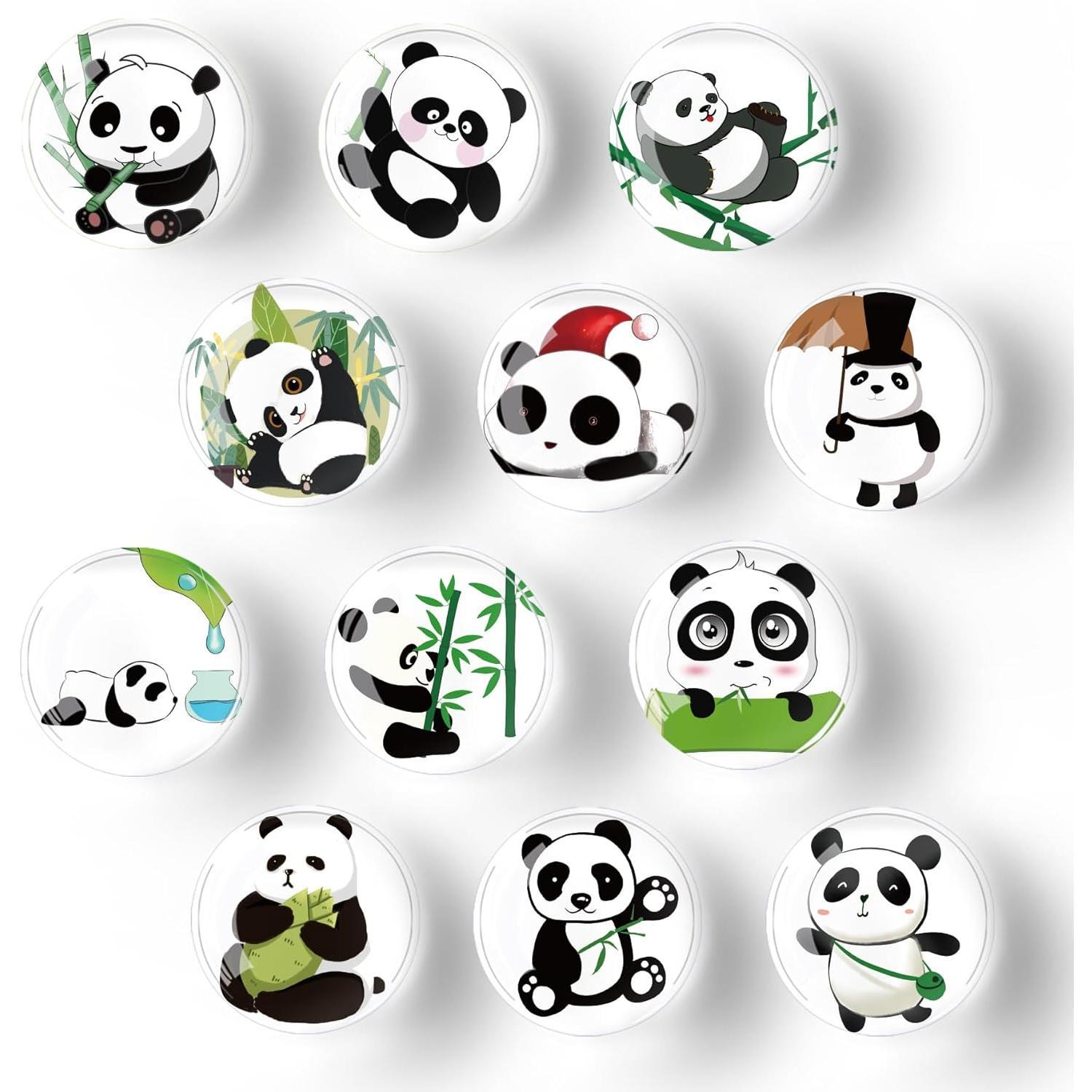 12 Pieces of Glass Refrigerator Stickers, Marble Refrigerator Crafts ...
