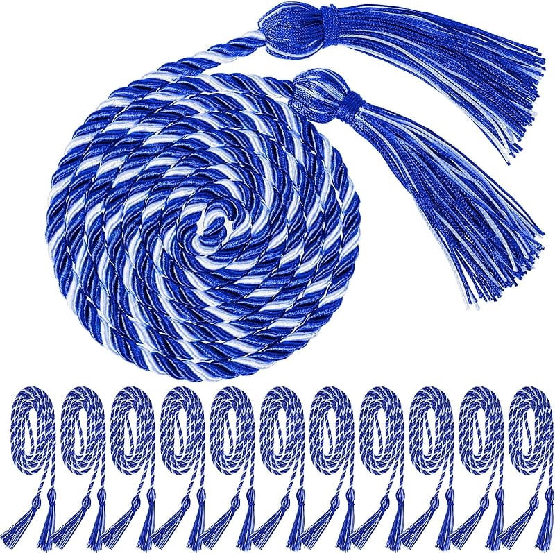 12 Pieces Gold Honor Cord Graduation Tassel Honor Cord for Grad Days ...