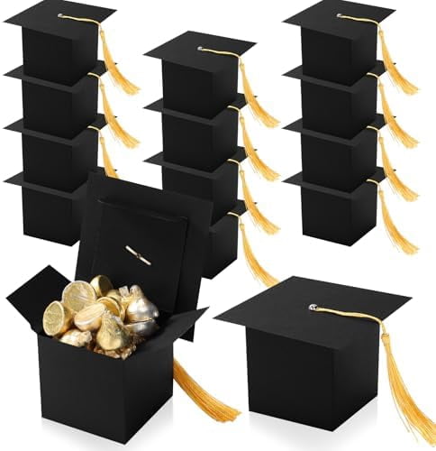 12 Pieces Graduation Candy Box Graduation Party Gift Boxes Graduation ...