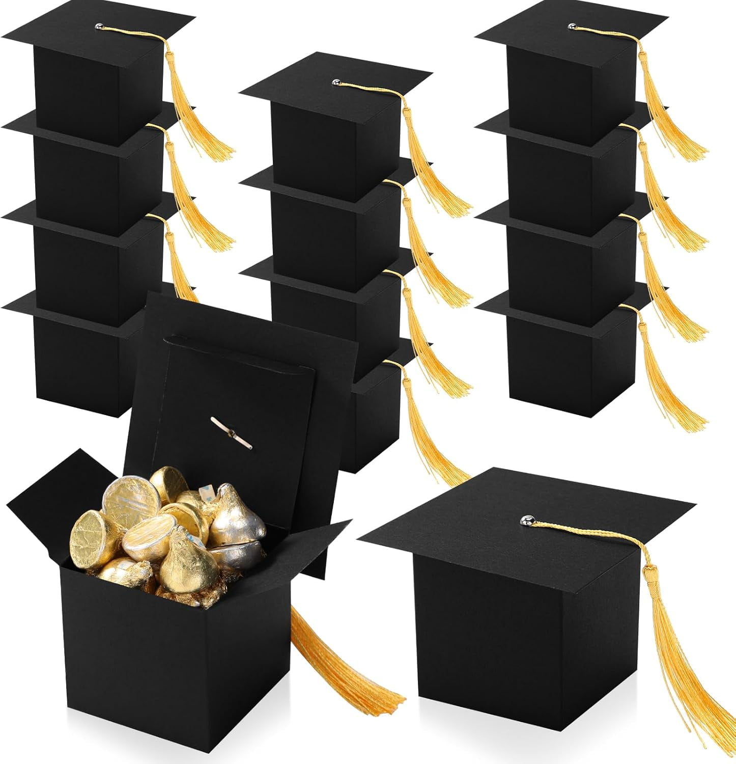 12 Pieces Graduation Candy Box Graduation Party Gift Boxes Graduation ...