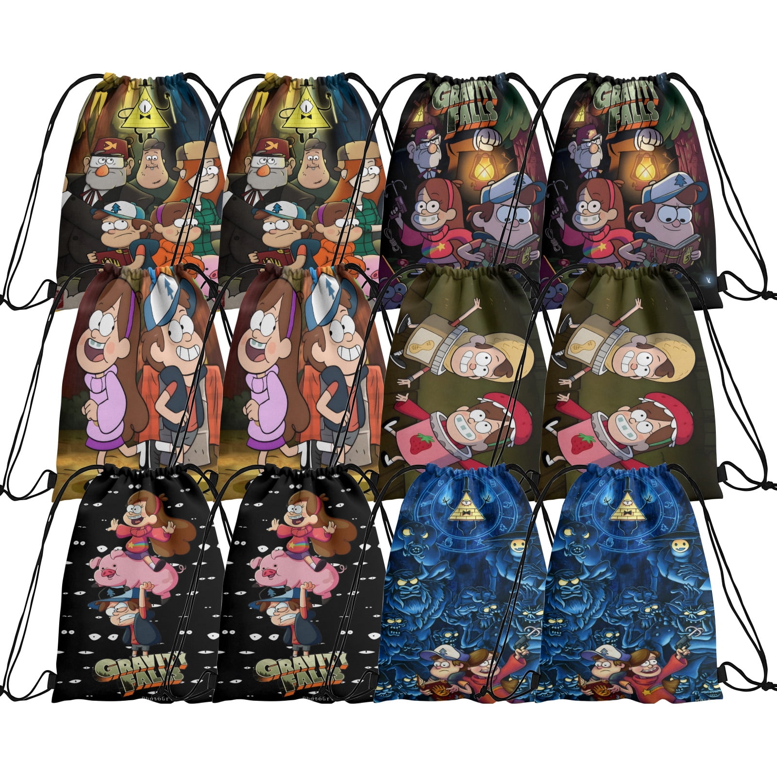 12 Pieces Gravit Candy Drawstring Bag, YAHAFEPY Drawstring Goodie Favor ...