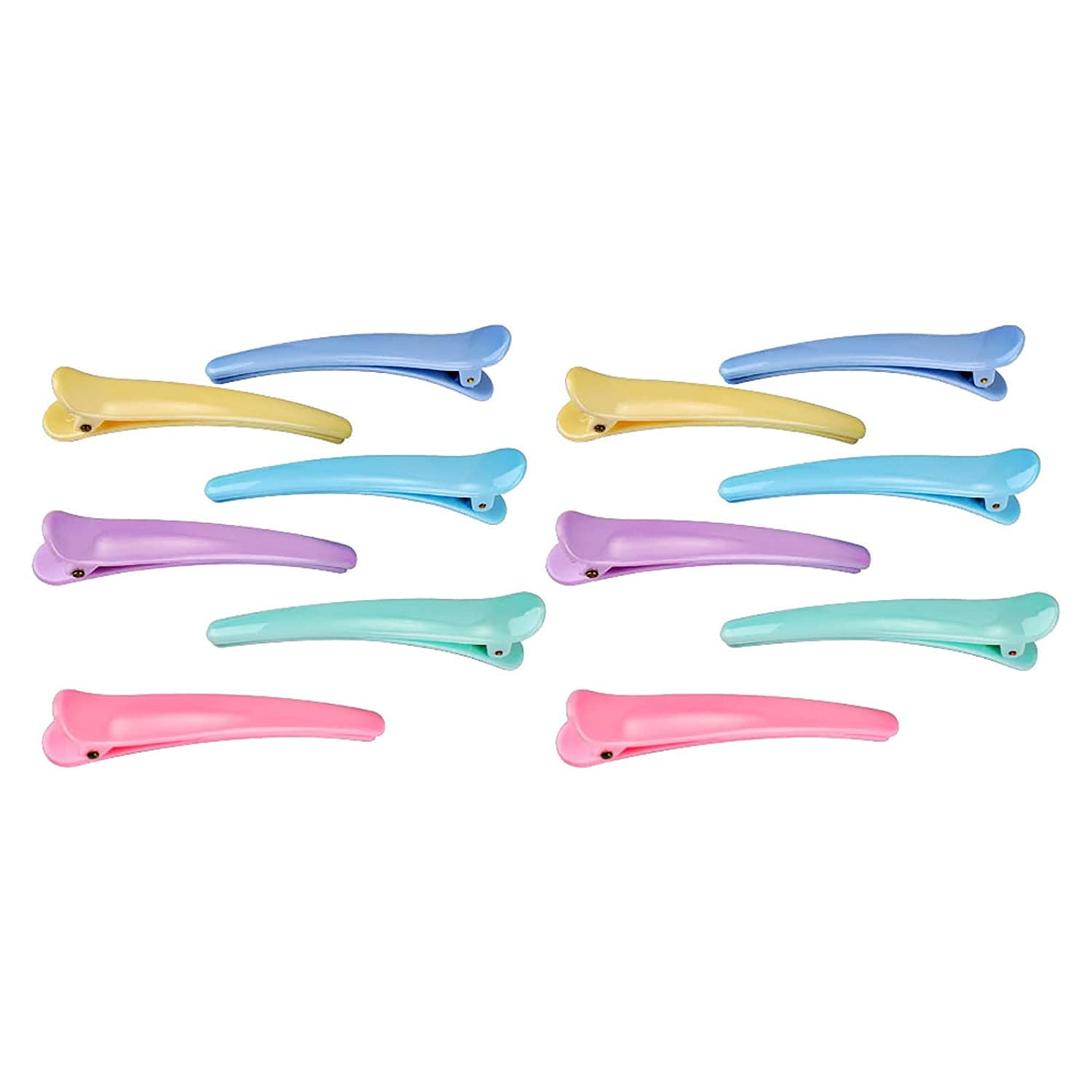 12 Pieces Hair Sectioning Clips,Casewin Hair Clips Hairdressing ...