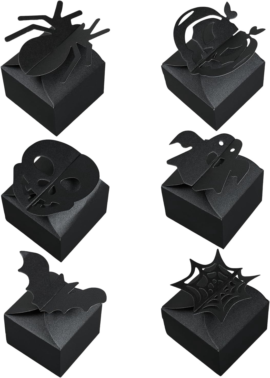 12 Pieces Halloween Candy Treat Bags, 6 Patterns Halloween Paper Treat ...