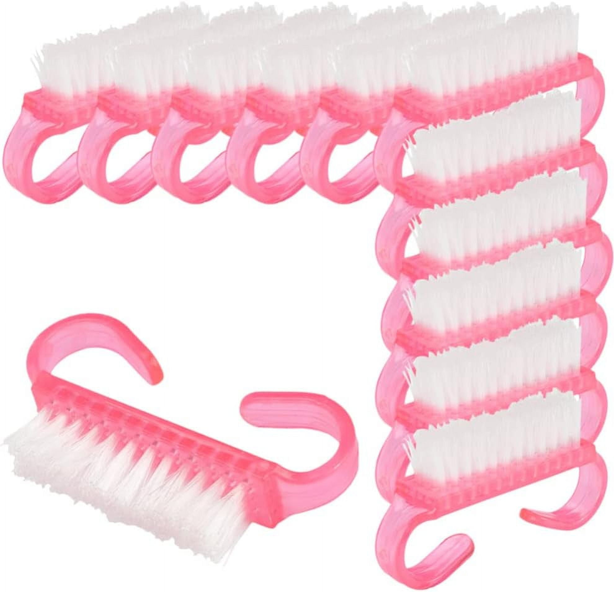 12 Pieces Handle Nail Brush Hand Fingernail Scrubbing Cleaning Brushes ...