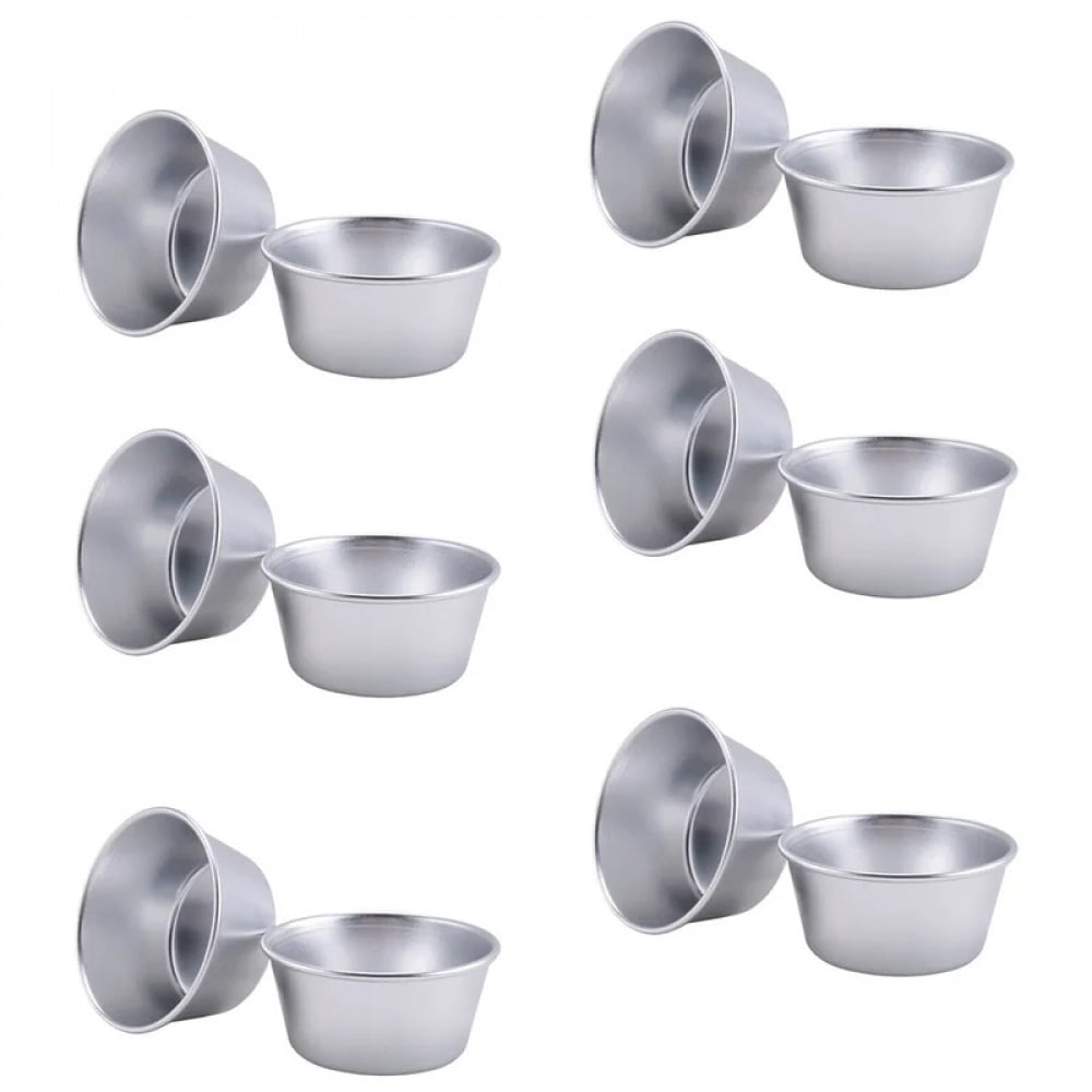 12 Pieces Individual Molds Pudding Molds Cups Mini Chocolate Molten ...