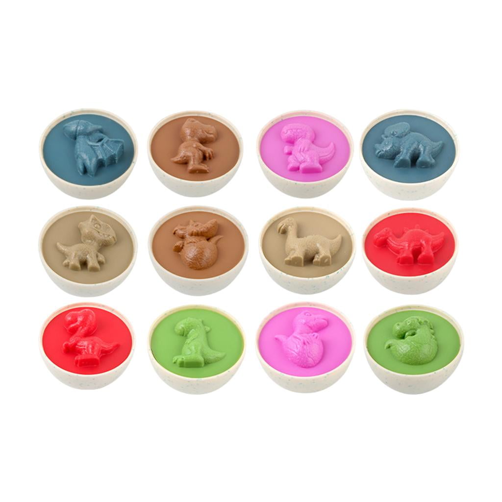 12 Pieces Infant Easter Matching Eggs Toys, Kids Shapes Cognition ...