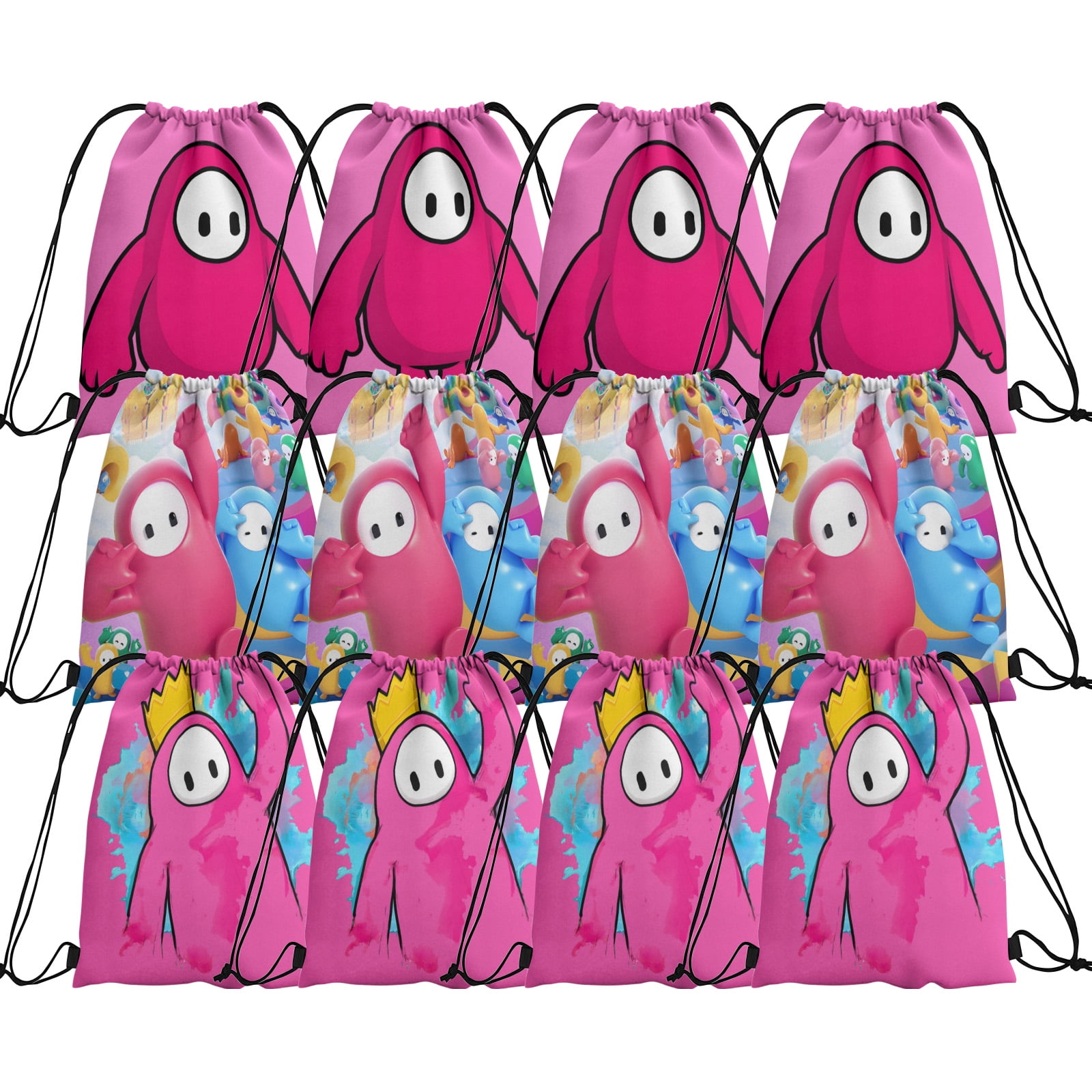 12 Pieces Kawaii Guys Candy Drawstring Bag, Drawstring Goodie Favor ...