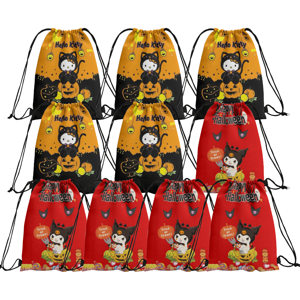 12 Pieces Kuromi Candy Drawstring Bag,Large Halloween Drawstring Bag ...