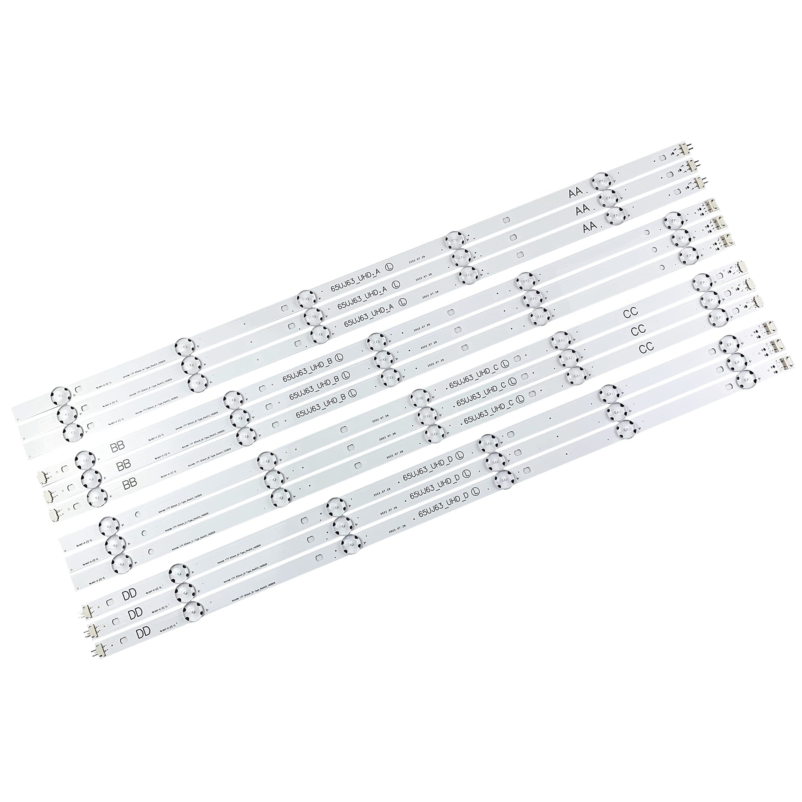 12 Pieces Led Backlight Strips for LG 65'' TV 65UJ63 65UJ6300-UA ...