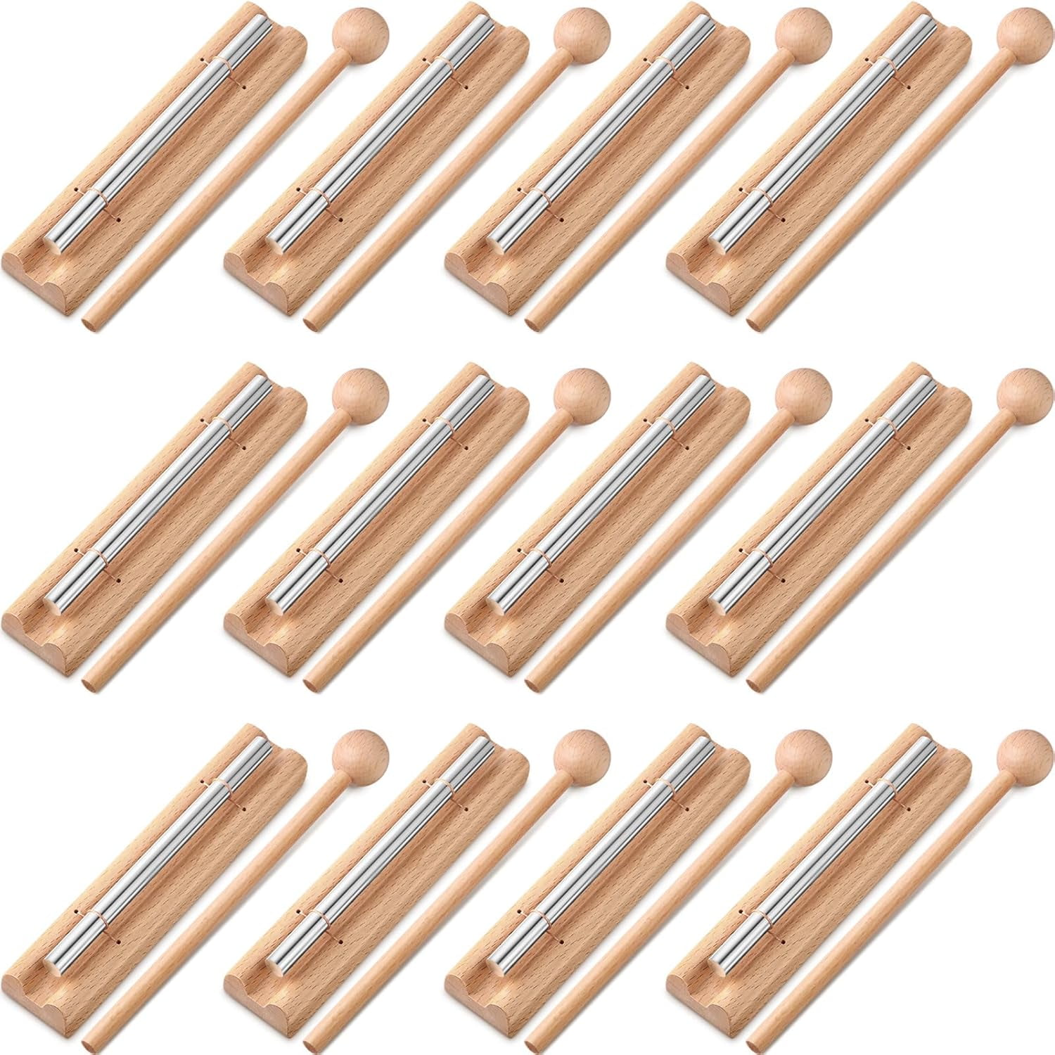 12 Pieces Meditation Chime for Classroom, Mindfulness Teacher Hand Bell ...