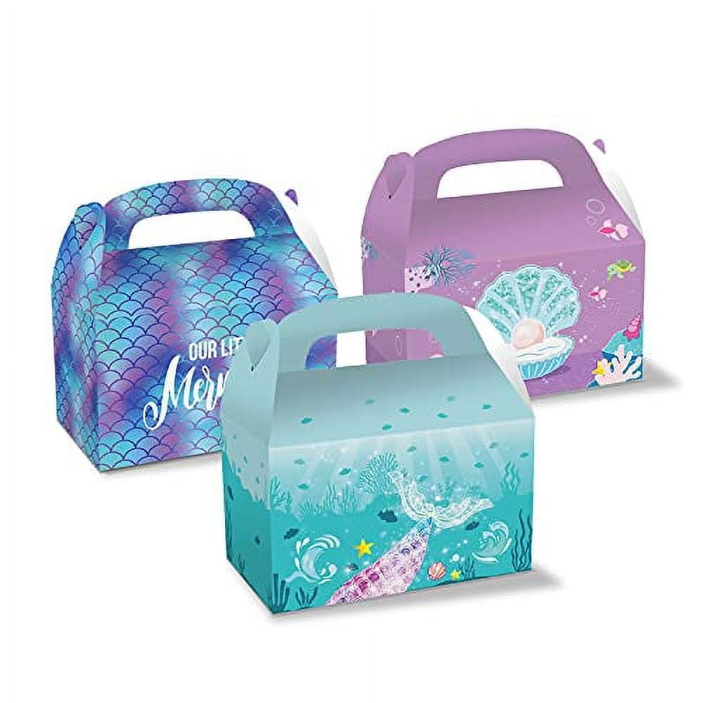 12 Pieces Mermaid Party Favors Set 12 Packs Mermaid Party Bags Paper ...