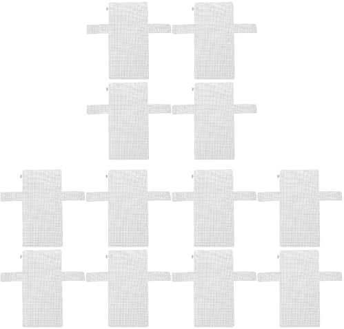 12 Pieces Mesh Clear Plastic Canvas Sheets Crossbody DIY Sewing Kit ...