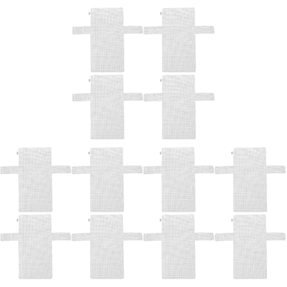12 Pieces Mesh Clear Plastic Canvas Sheets Crossbody DIY Sewing Kit ...