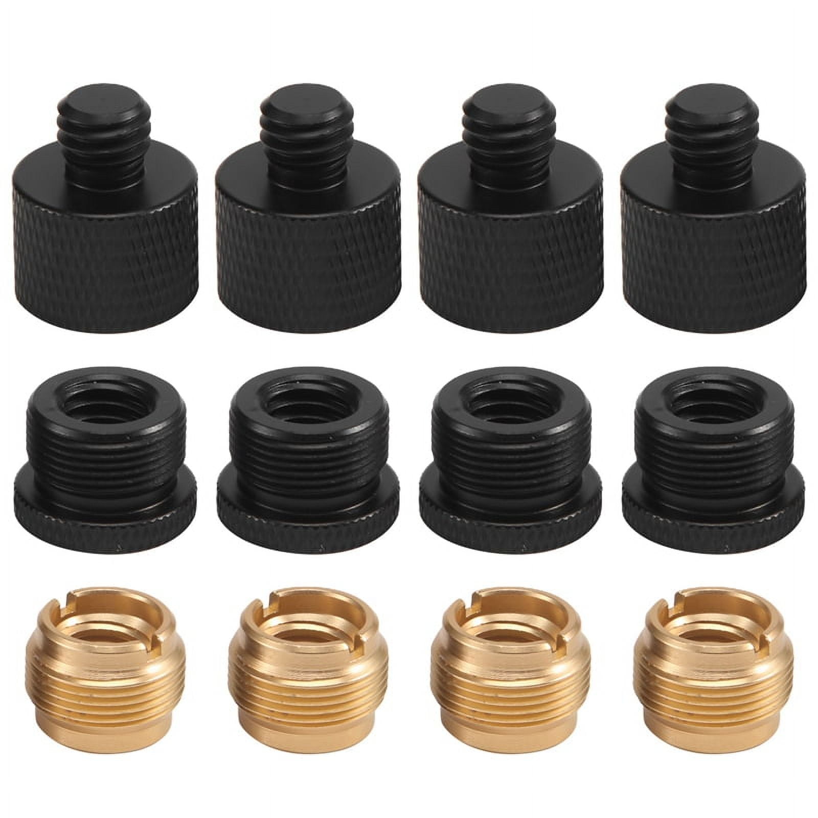 12 Pieces Mic Thread Adapter Set Mic Stand Adapter 5/8 Female To 3/8 ...