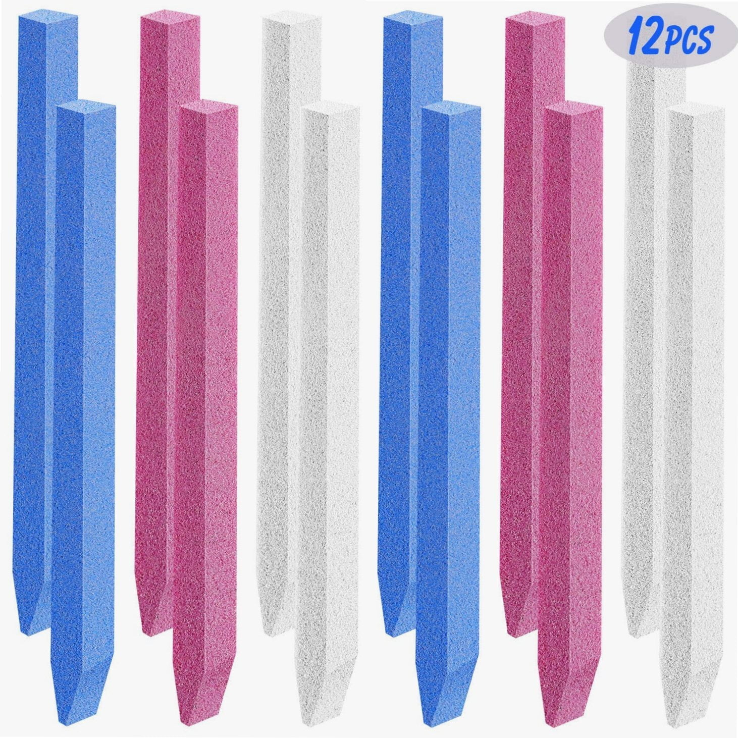 12 Pieces Nail Pumice Stone Stick Stone Nail File Pumice Stone Nail ...