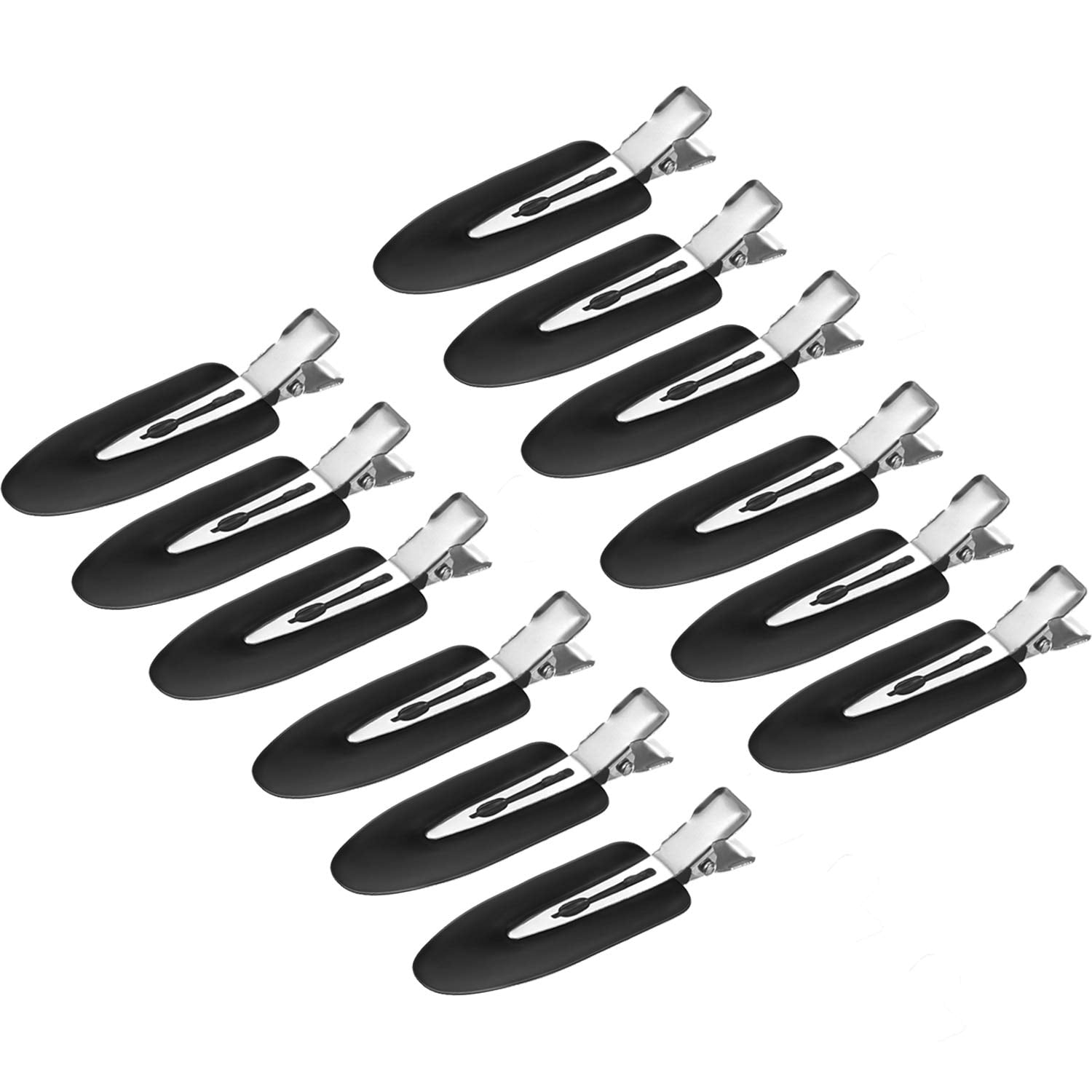 12 Pieces No Bend Curl Clips Hair Clips Pin for Hairstyle Bangs Waves ...
