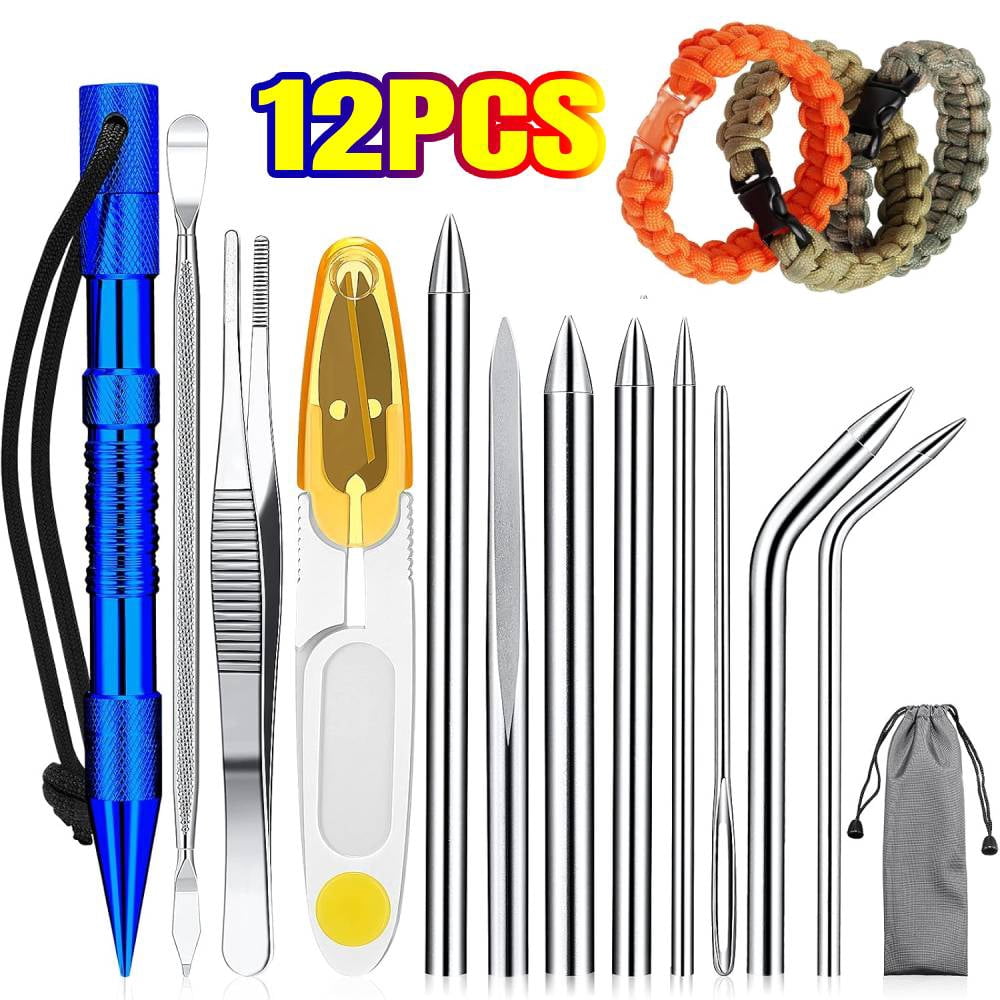 12 Pieces Paracord Tools Needles Paracord FID Set Stitching Set ...