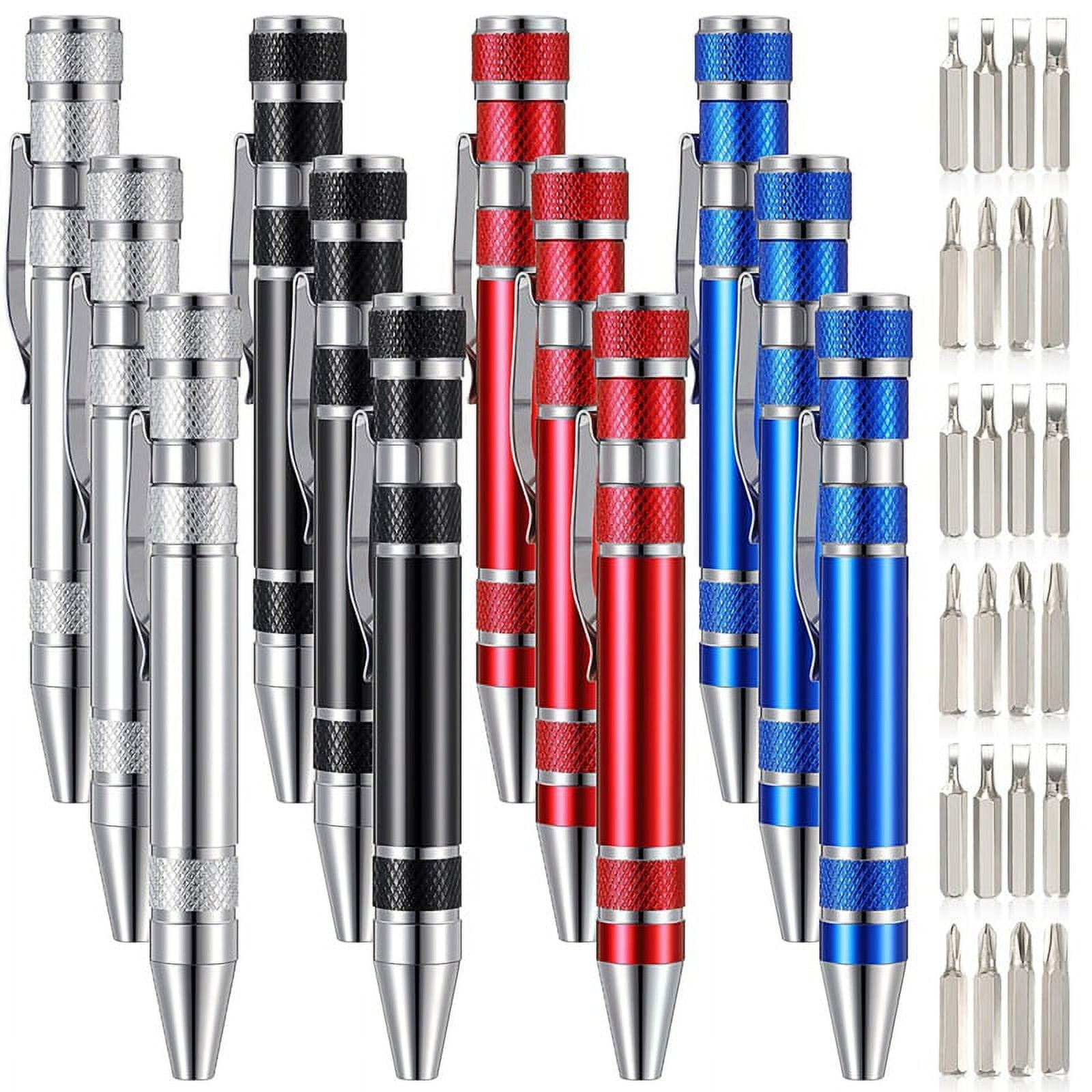 12 Pieces Pen Screwdriver Gifts Multitool Handy Tool Eight in One ...