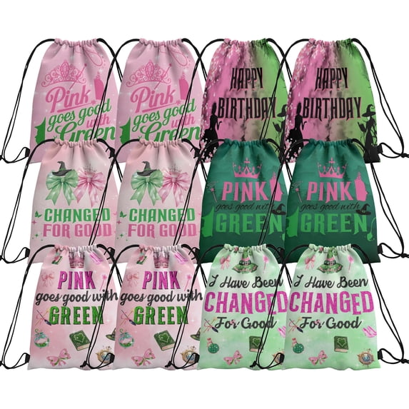 12 Pieces Personal Custom Party Candy Drawstring Bag, Drawstring Goodie ...