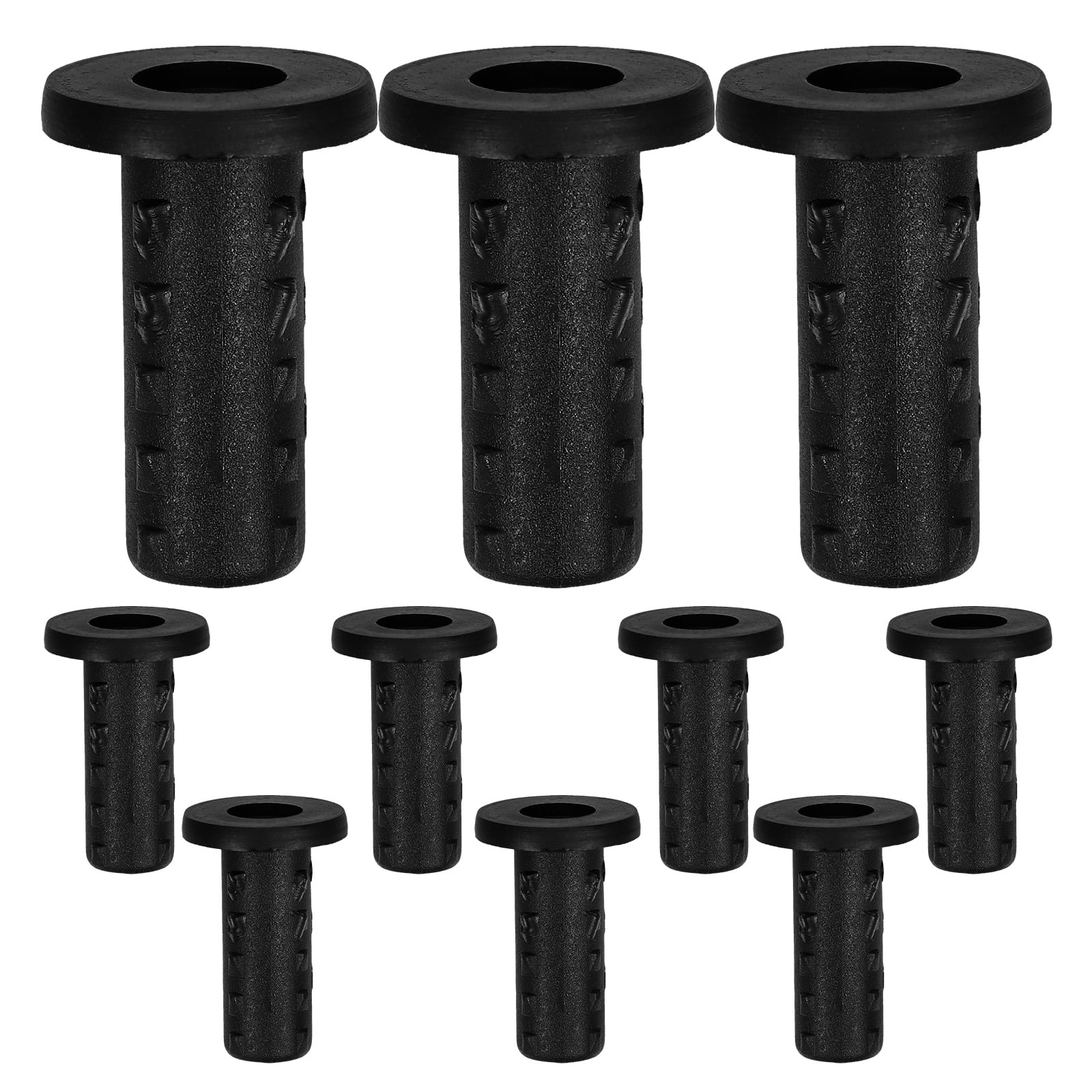 12 Pieces Plastic Caster Sockets for Furniture Chair Legs Wheel Stem ...