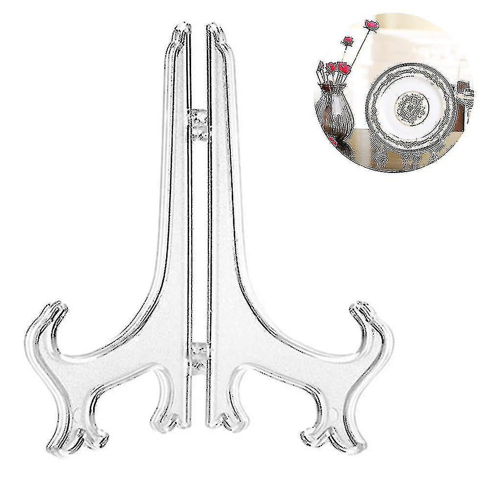 12 Pieces Plastic Easels Plate Racks, Folding Plates, Display Stands ...