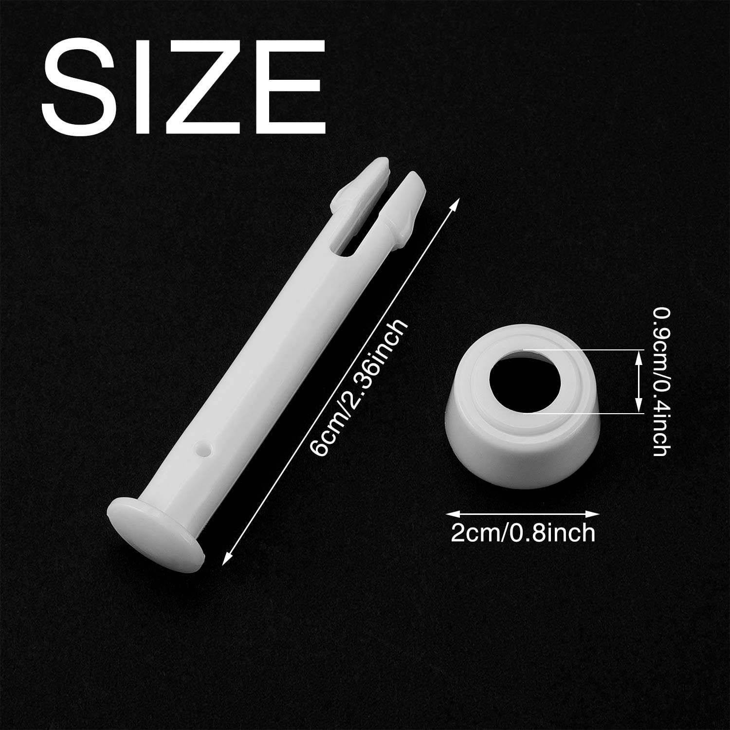 12 Pieces Plastic Pool Joint Pins with Pool Seals for Pool Replacement ...