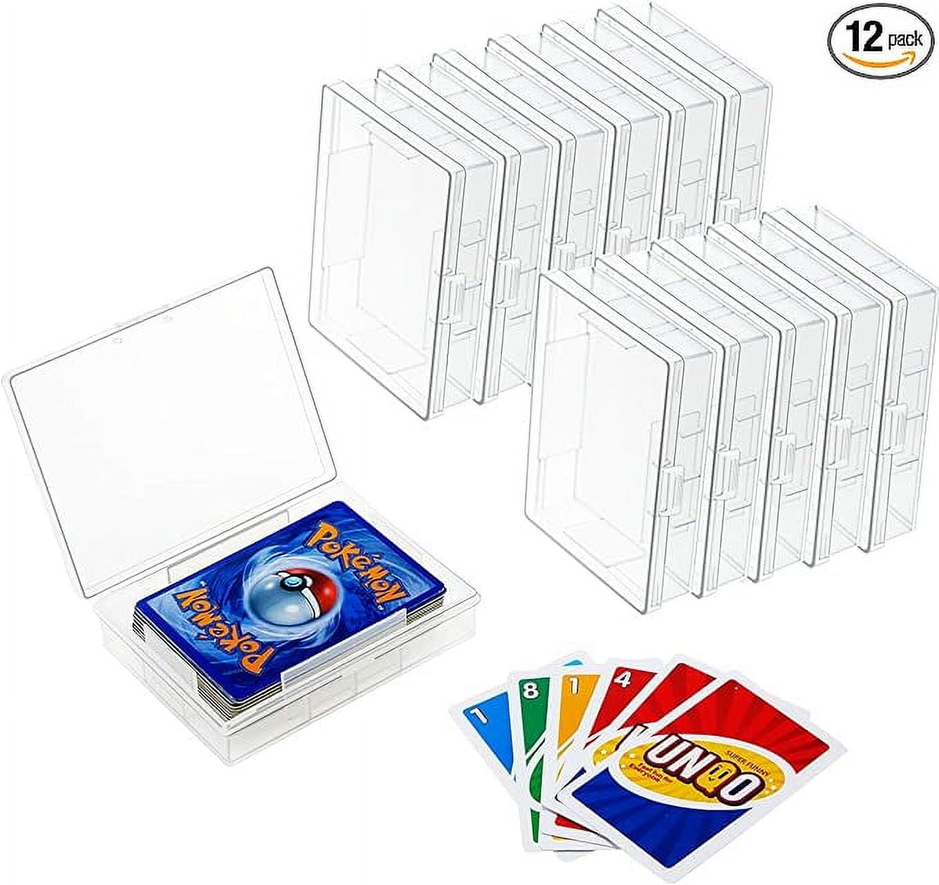 12 Pieces Playing Card Deck Boxes Empty Plastic Storage Box Card Holder ...