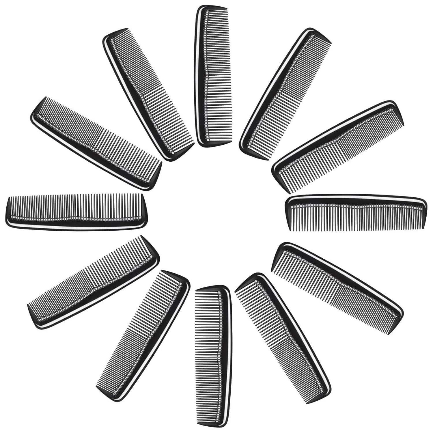 12 Pieces Pocket Hair Combs, 5" Combs for Men & Women, Travel-Friendly ...