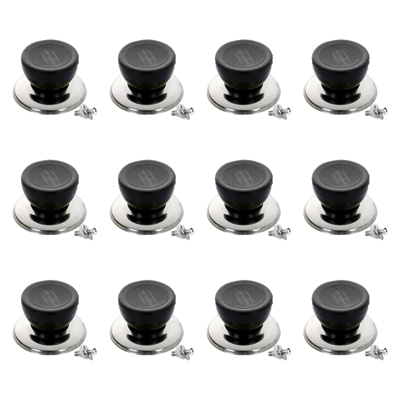 12 Pieces Pot Lid Handle Knob Cap Set Heat Resistant Stainless Steel ...