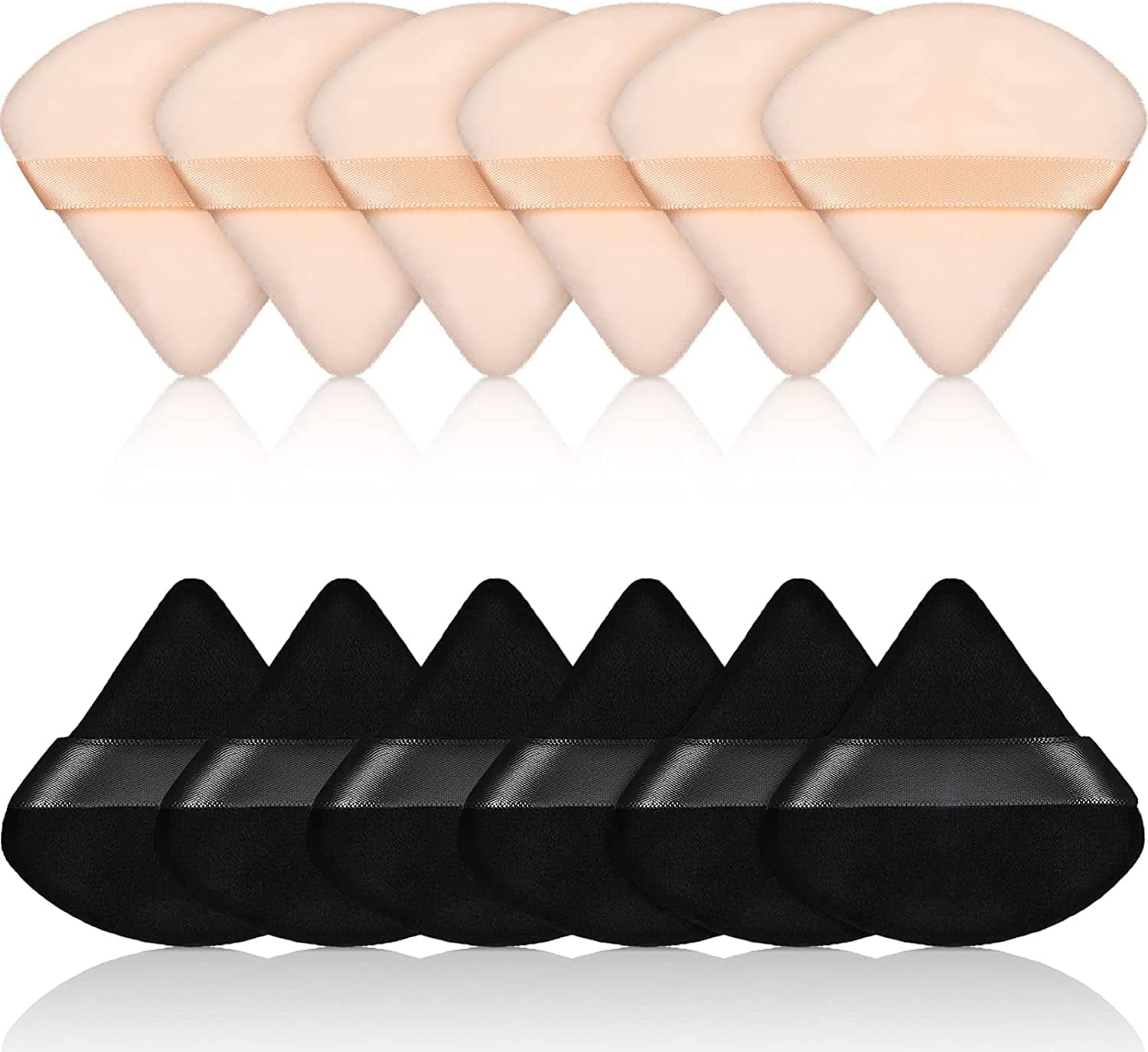 12 Pieces Powder Puff Face Triangle Makeup Puff for Loose Powder Soft ...