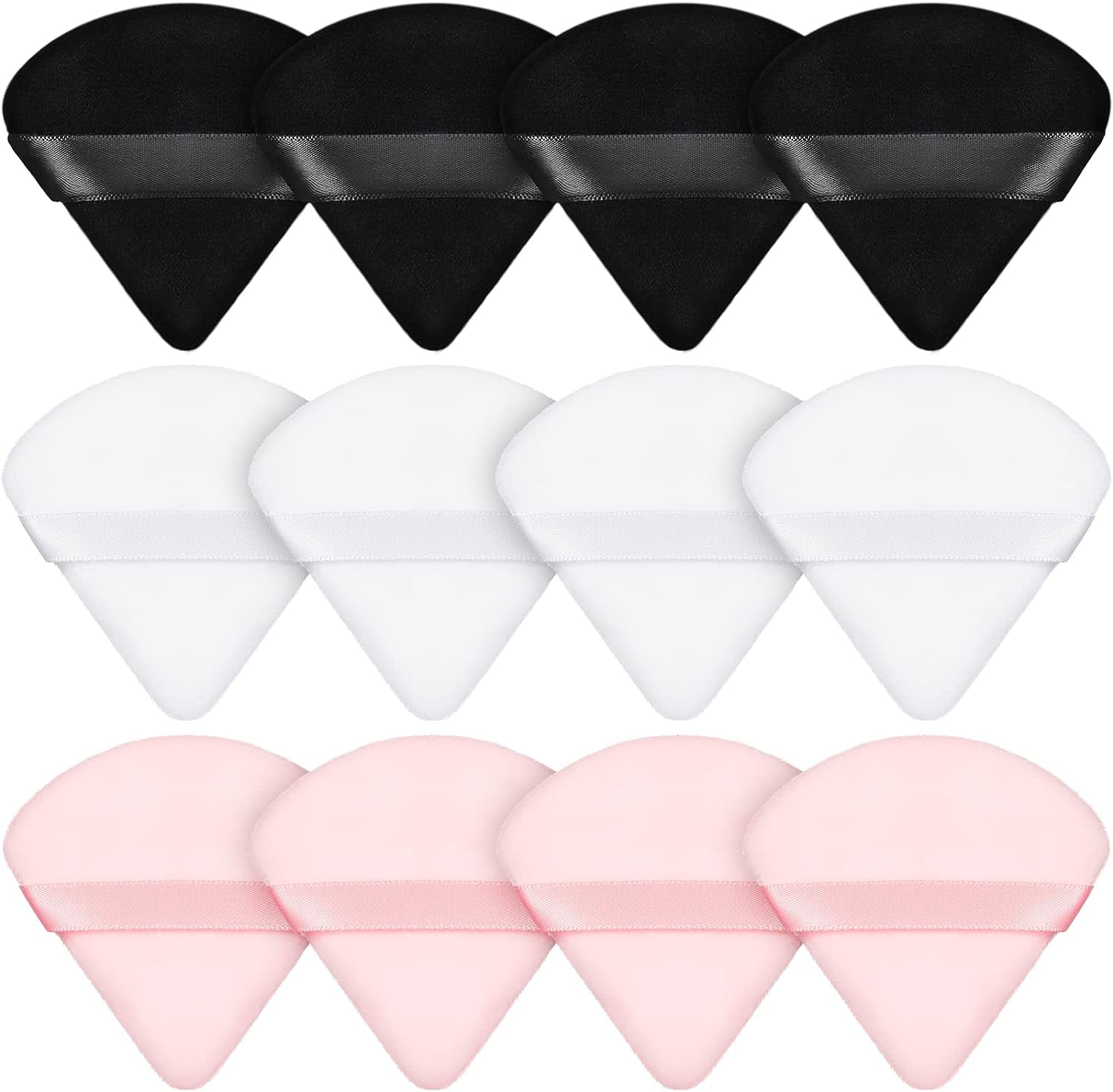 12 Pieces Triangle Powder Puff Face Makeup Cosmetic Puff for Loose ...
