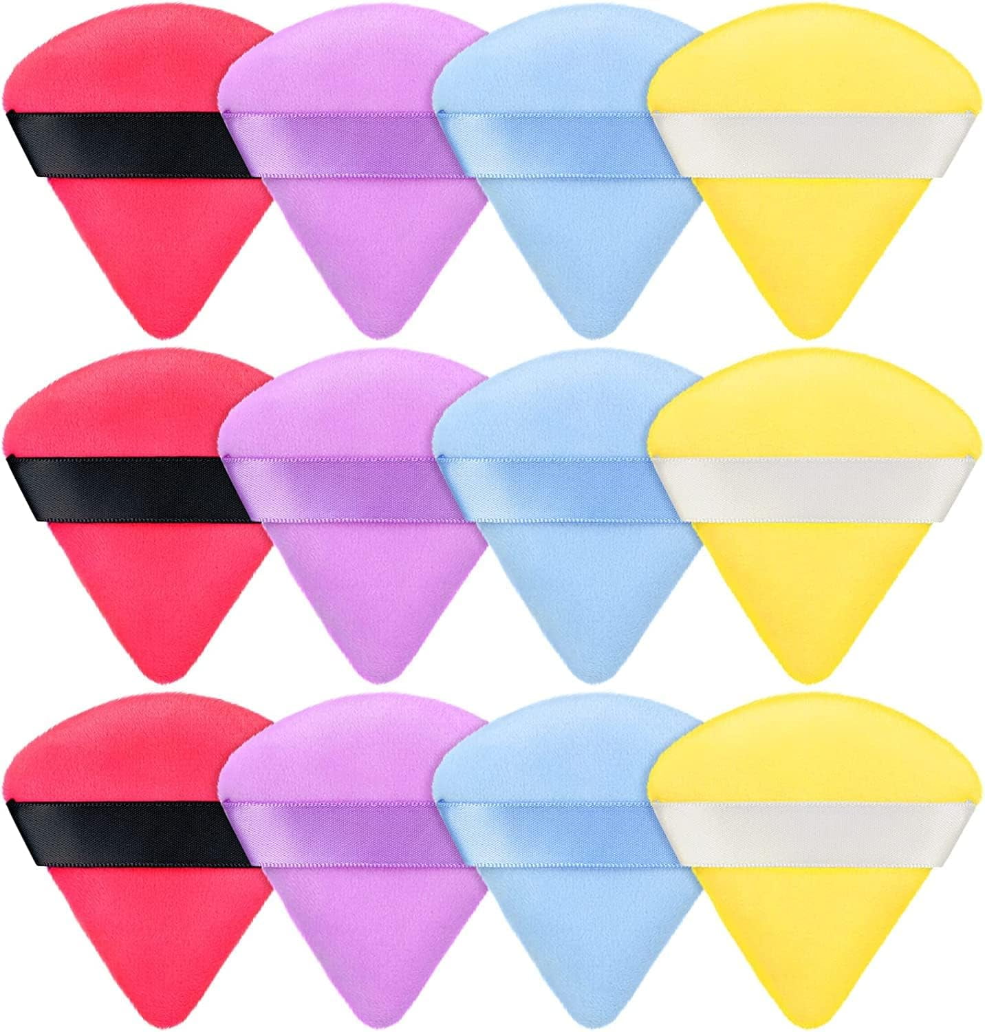 12 Pieces Powder Puff Face Triangle Makeup Puff for Loose Powder Soft ...