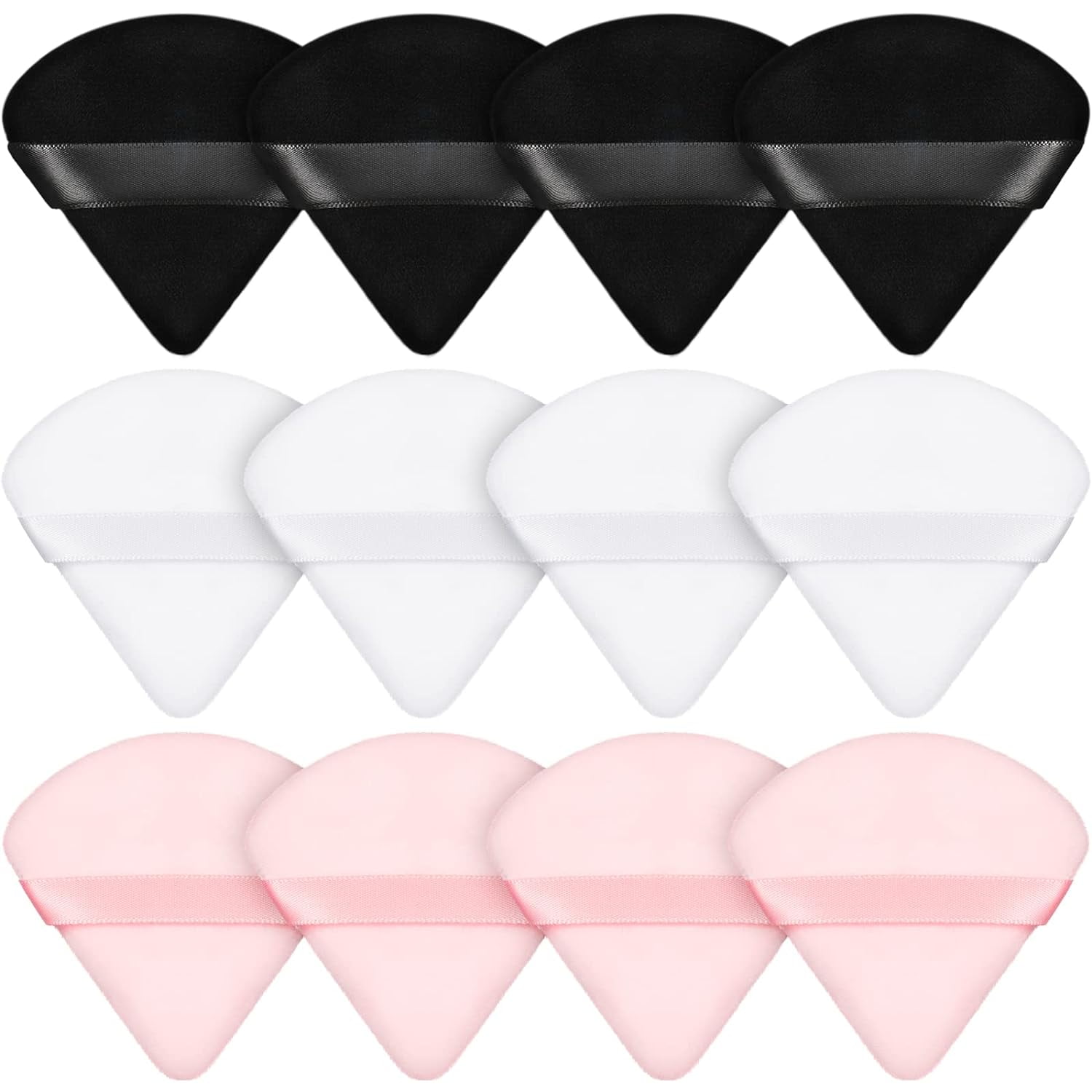12 Pieces Powder Puff Face Triangle Makeup Puff for Loose Powder Soft ...