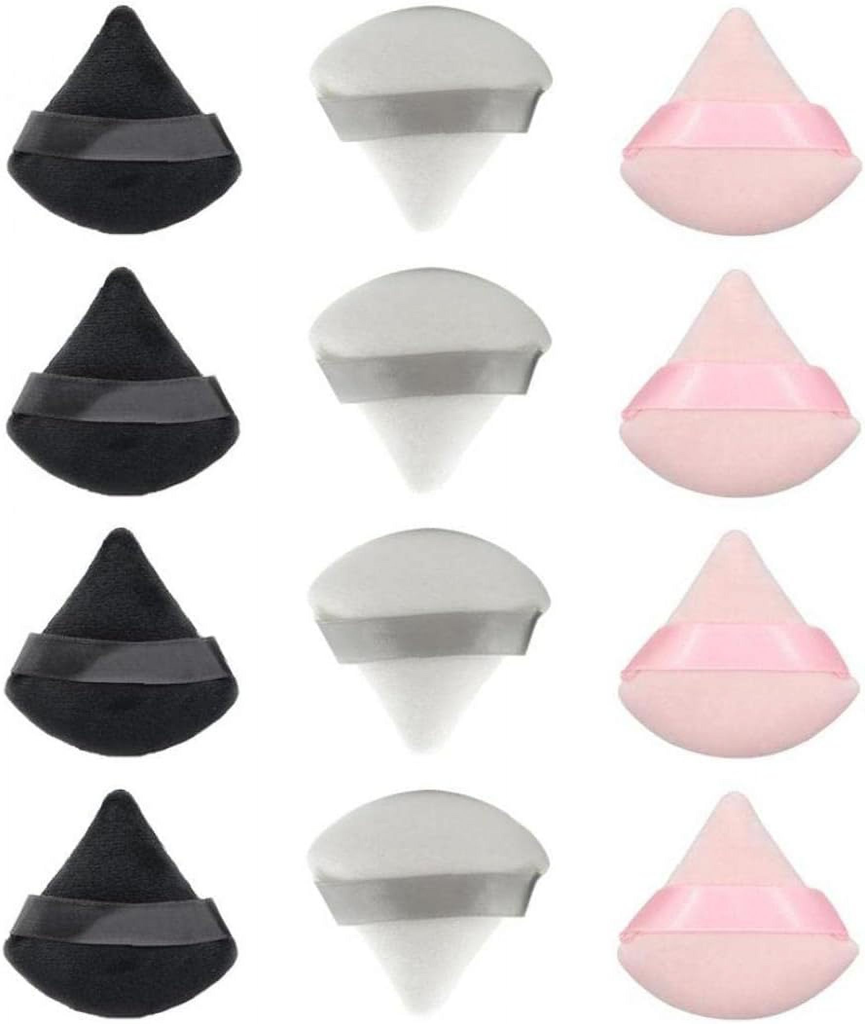 12 Pieces Pure Cotton Powder Puffs, Soft Triangle Makeup Puff, Suitable ...