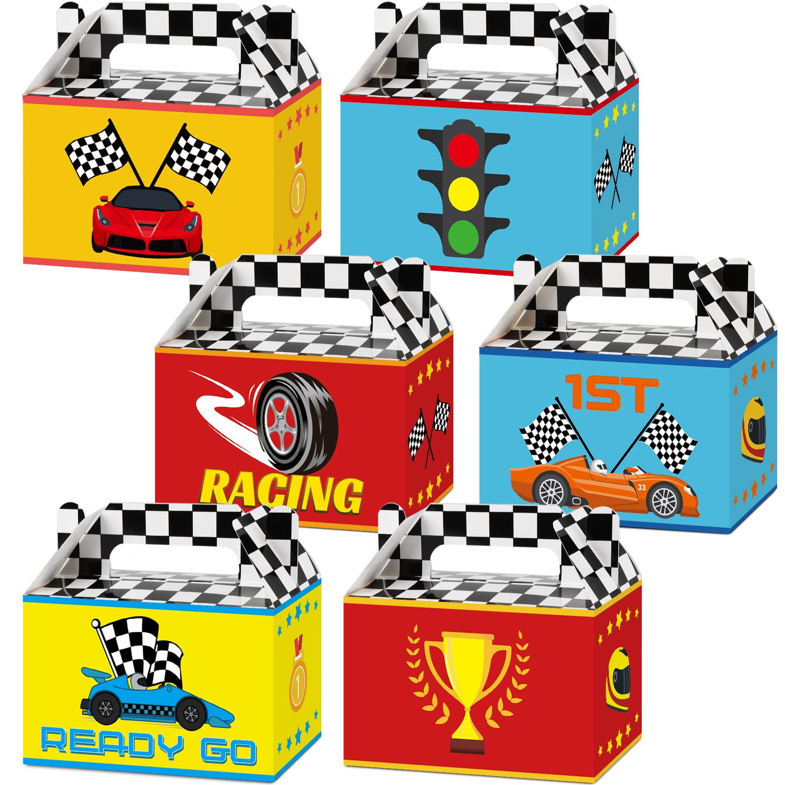 12 Pieces Race Car SSF20 Party Favor Boxes Two Fast Goodies Candy Treat ...