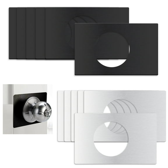 2Pcs Door Knob Plates Round Version Filler Fixing Repair Backplate Door ...