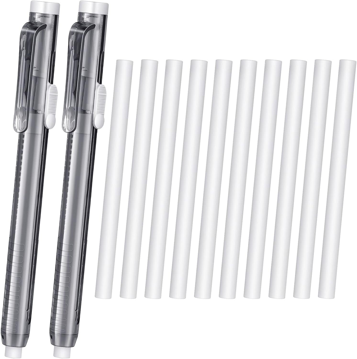12 Pieces Retractable Mechanical Eraser Pen Bulks Retractable ...